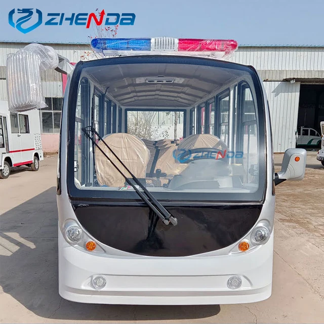 14 Passenger Fully Enclosed Electric Shuttle Car Electric Sightseeing ...