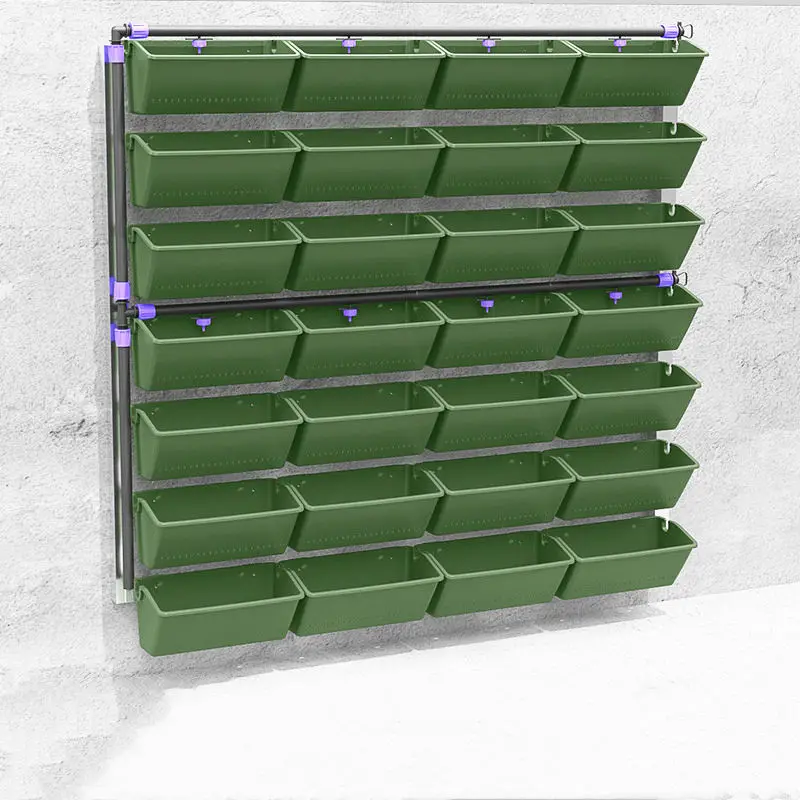 Outdoor Decoration Vertical Garden, Wall Planter Plastic Flower Pots ...
