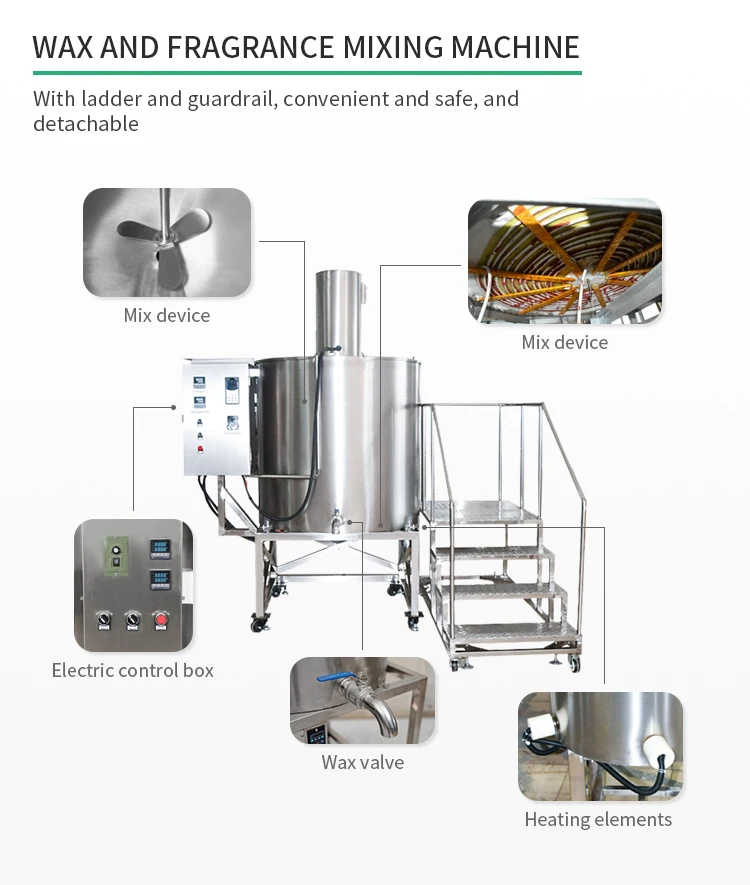 1000L Electric Candle Making Machine - Efficient & Durable