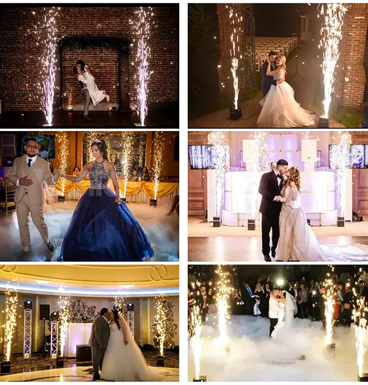 Hot Sell Cold Spark Fountain Waterfall Firework Jet Spin Machine ...