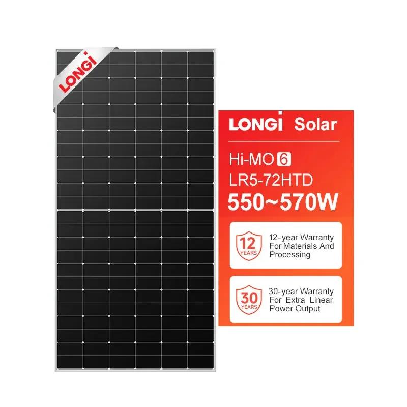 Longi Bifacial Solar Panels Photovoltaic 565w 570w 575w 580w Solar ...