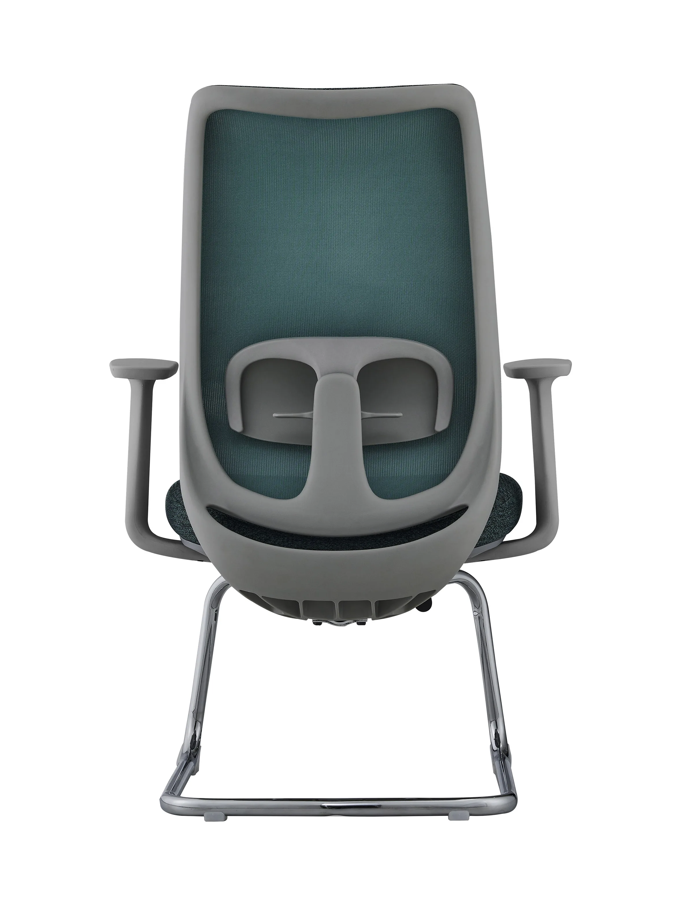 Power Coated Steel Foot Fixed Office Mesh Armrest Staff Meeting Chair ...