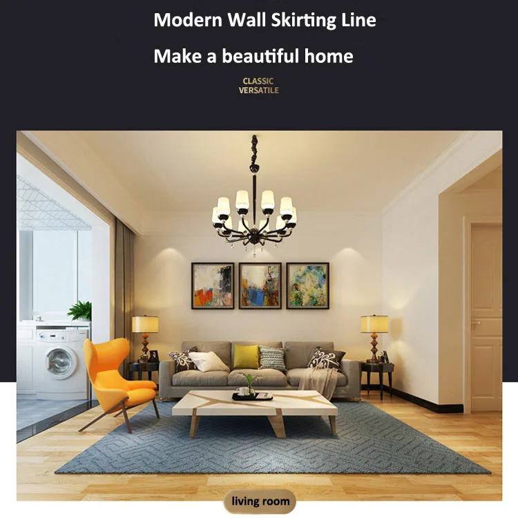 Hidden Lighting Concealed Led Strip Skirting Line Aluminum Profile with ...
