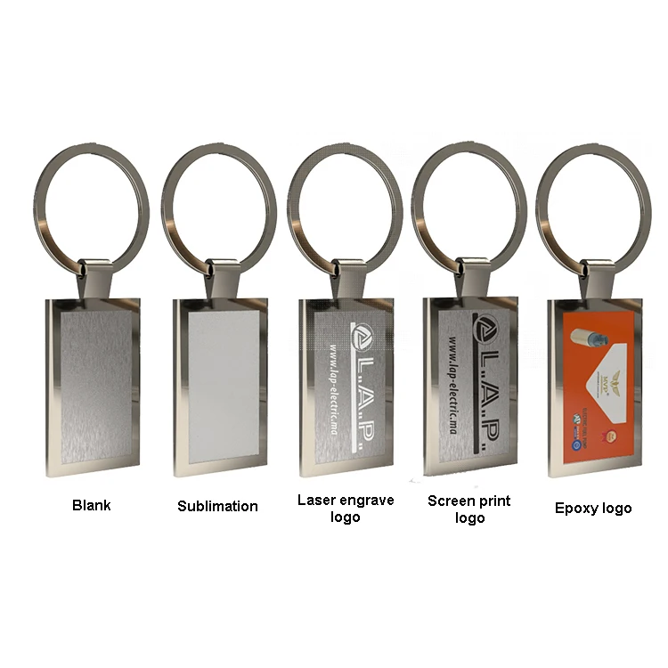 Rectangle Metal Blank Key Holder - Perfect for Custom Logo