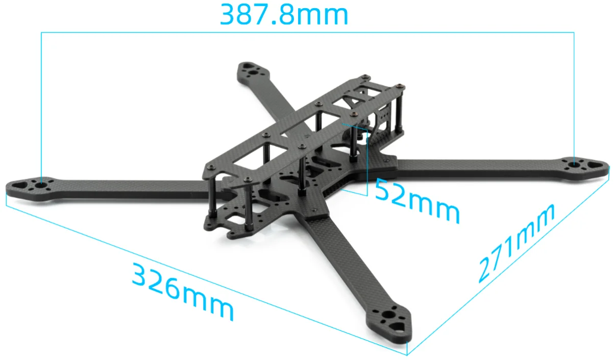 Flashhobby 9 Inch Fpv Drone 326mm Long Range Rc Drone With Vtx Stack ...