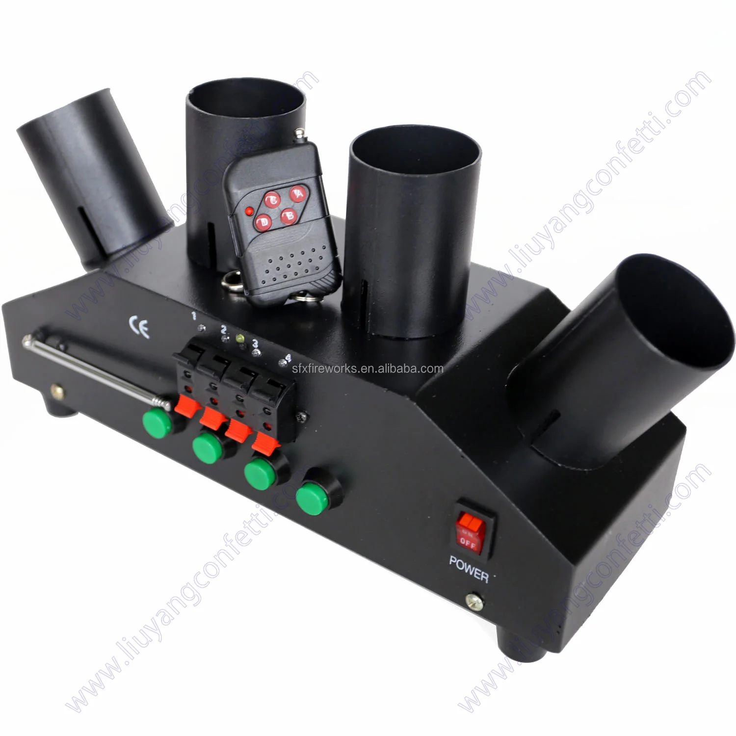 4 Shot Remote Control Wholesale Indoor Stage Firework Firing System for ...