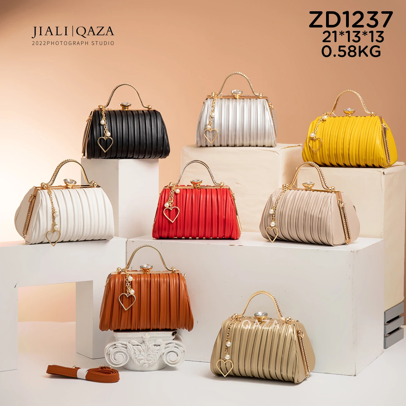 Jiali QAZA Colorful Diamonds Lady Evening Bag Sac a Main Femme De Luxe ...