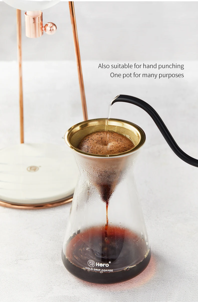 Zerohero Ice Drip Coffee Tower - Efficient Cold Brew Maker