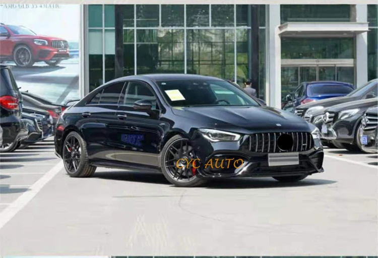 GLA45 Body Kit W118 Front Bumper Grille Rear Diffuser Body Kit Parts ...