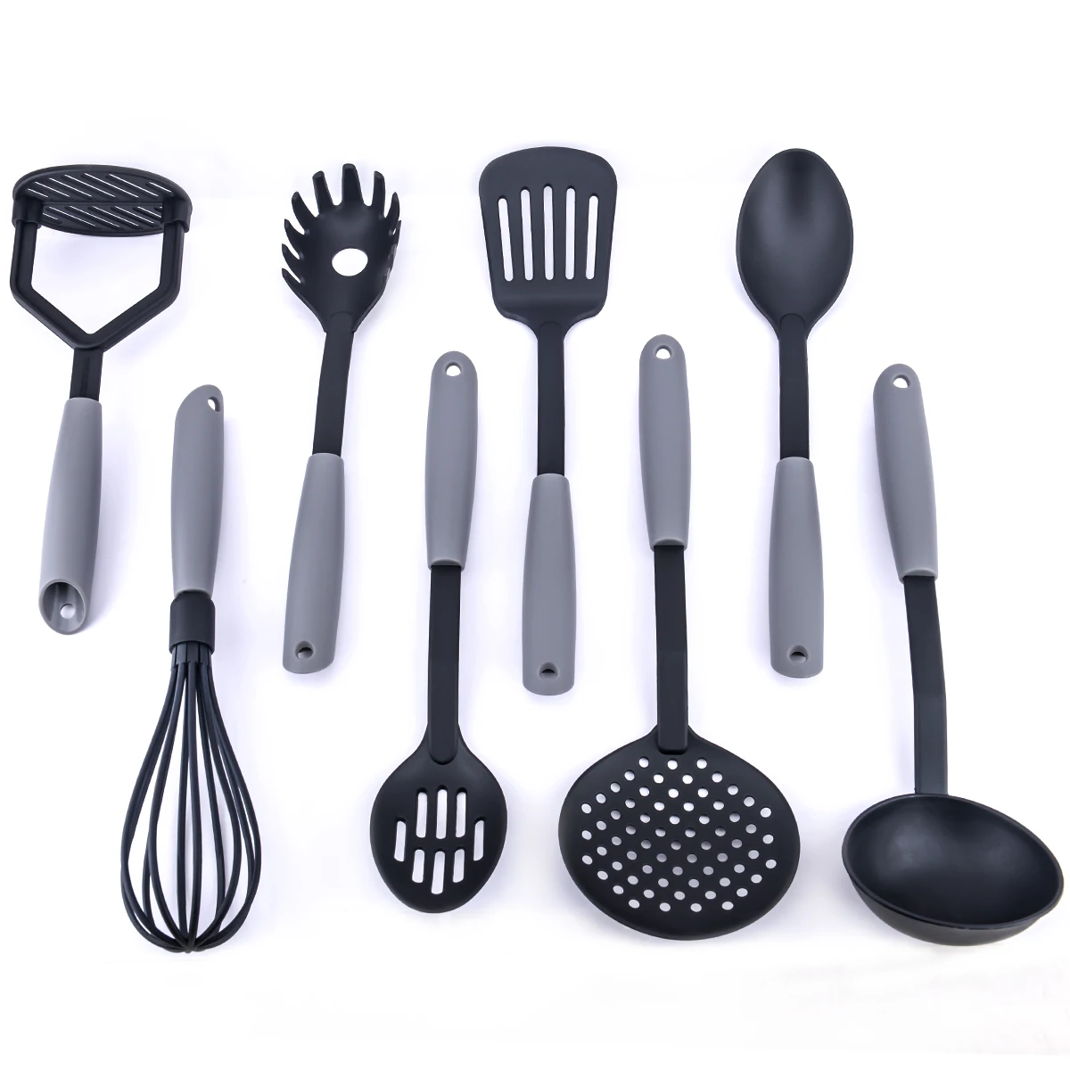 8 Pieces Nylon Kitchen Utensils Set Food Grade Non-stick Cooking ...
