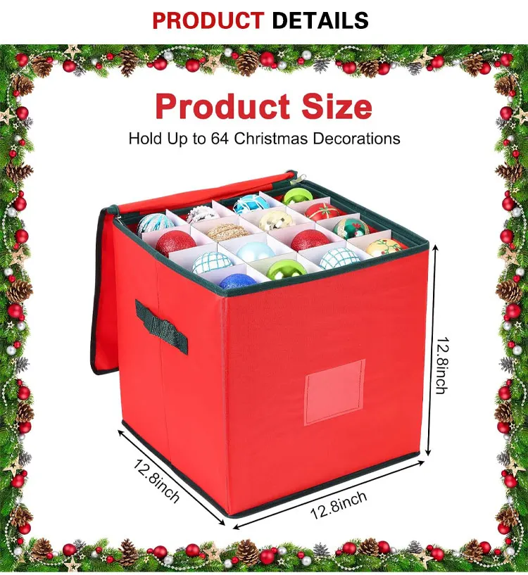 Large Clear Plastic Foldable Holiday Decoration Christmas Ornaments ...