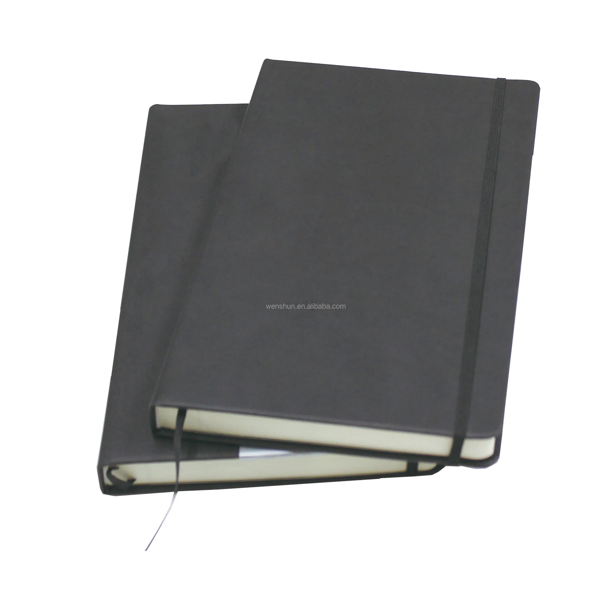 Wholesale A4 A5 A6 Hardcover Black Leather Journal Notebooks With Pen ...