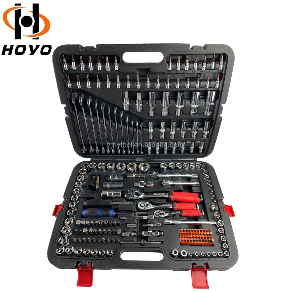 215pc Professional Socket Set Crv Material Hand Tools 1/2 3/8 1/4 ...