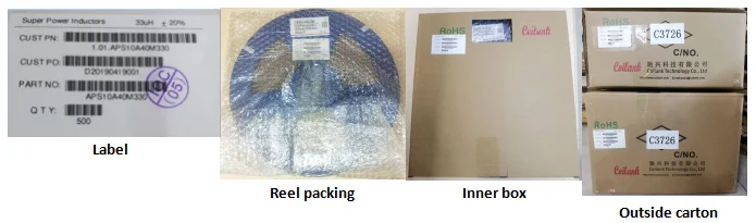 Inductor de Alta Corriente R47 4r7 3r3 2r2 1r5 1R0, Bobina de Potencia ...