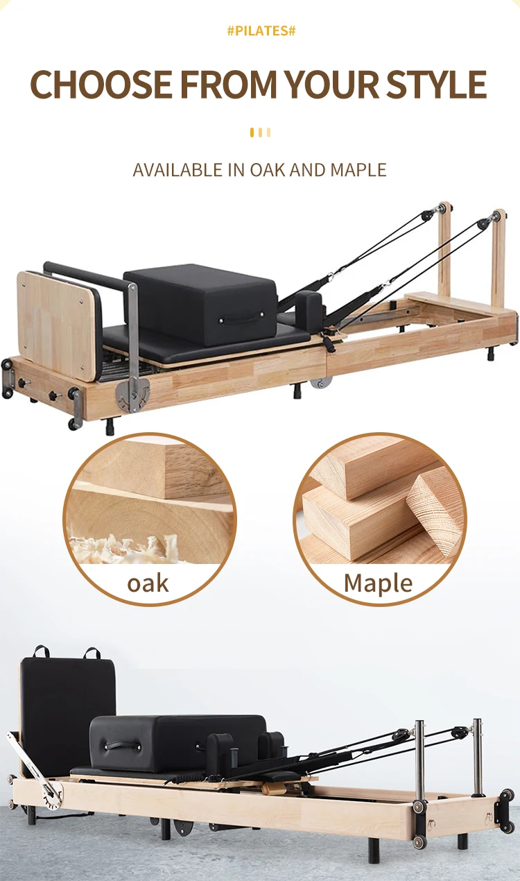 Foldable Pilates Reformer - Multifunctional Yoga Machine