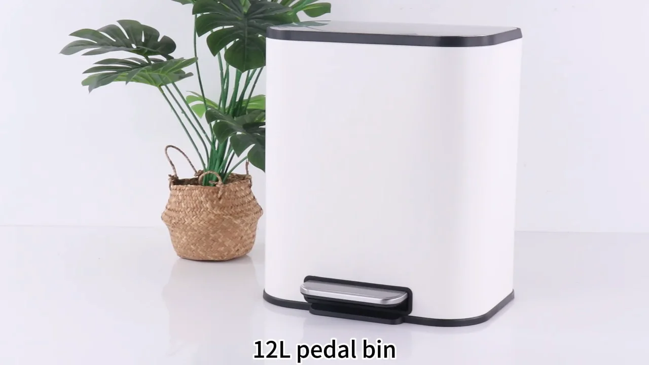 Rectangular Trash Bin 5l Pedal Waste Bin - Buy Decorative Garbage Bin ...