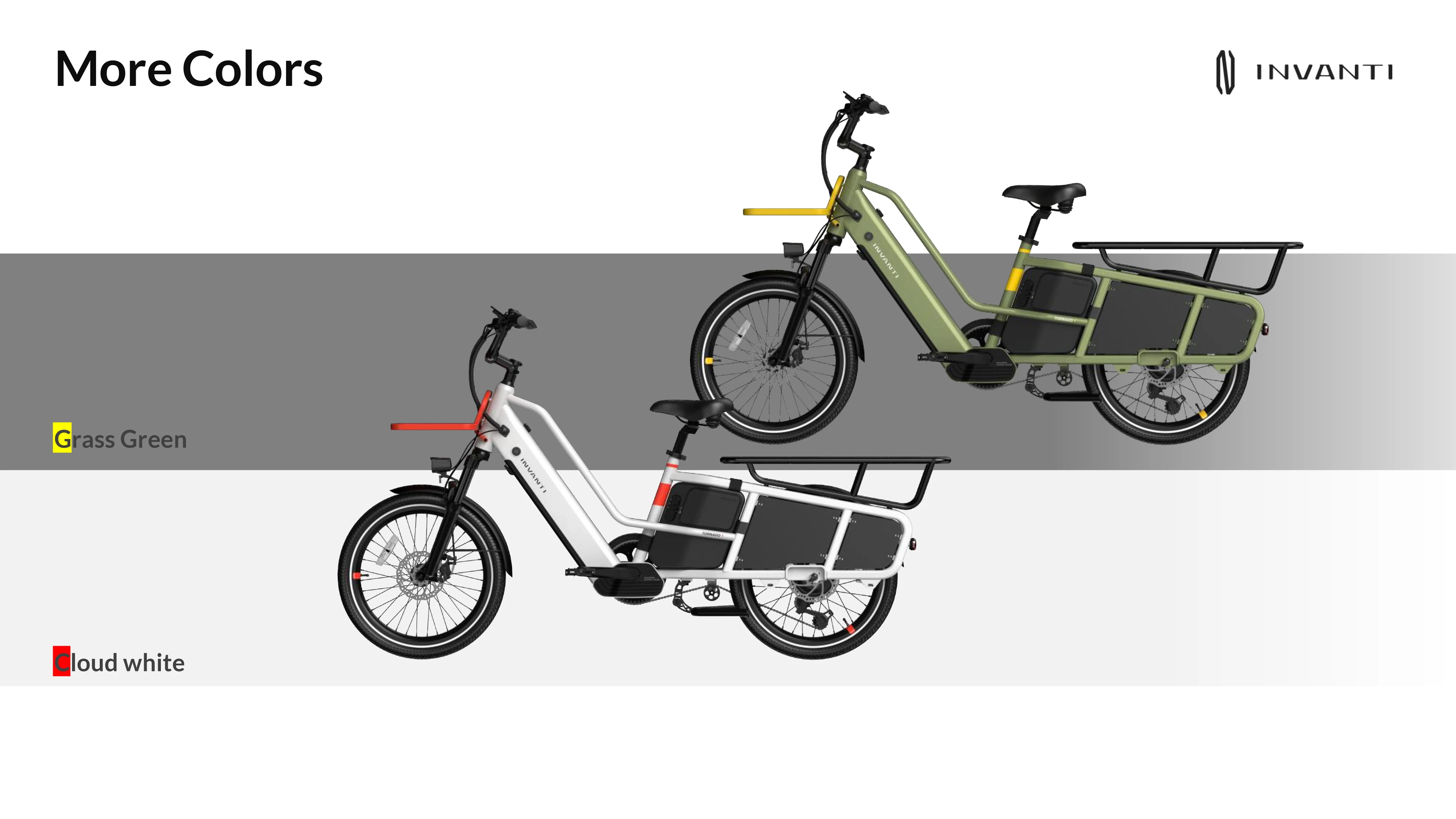 High End Electric Cargo Bike - 2 Wheel Long Tail Design