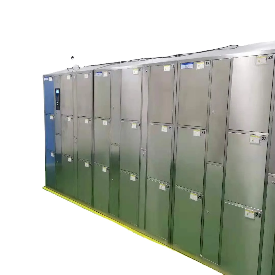 Stainless Steel Metal Storage Locker Cabinet Gym Changing Room Key ...