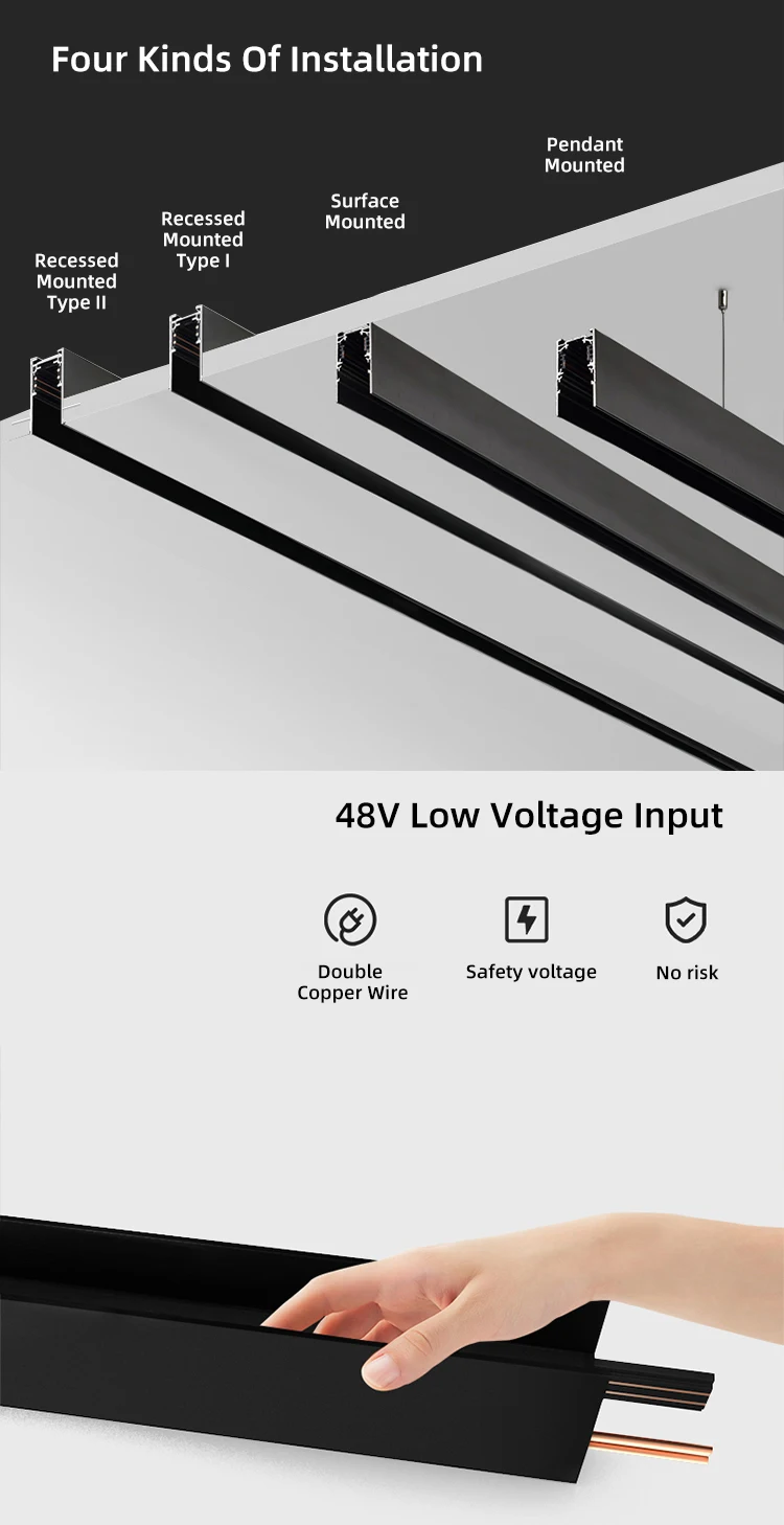 Led Ceiling Spherical Light Magnetic Rail Spotlights Shop Studio Indoor ...