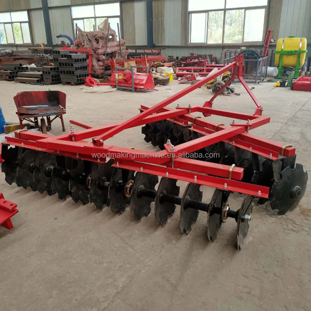 Disc Harrow Tractor Pulling Heavy Hydraulic Drag Harrow Turning Soil ...