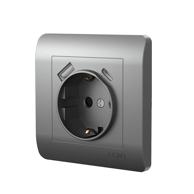CHINT Wall Socket with USB and Type C Port - Durable & Versatile