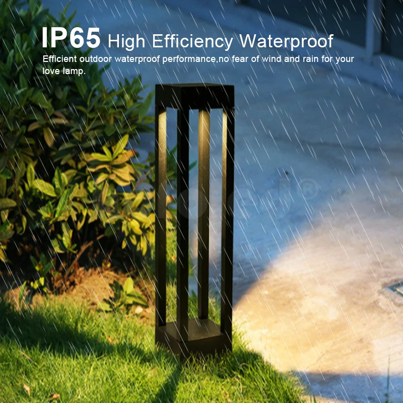 Hofoled LED Pole Light Powered Outdoor Pathway Decoration Landscape ...