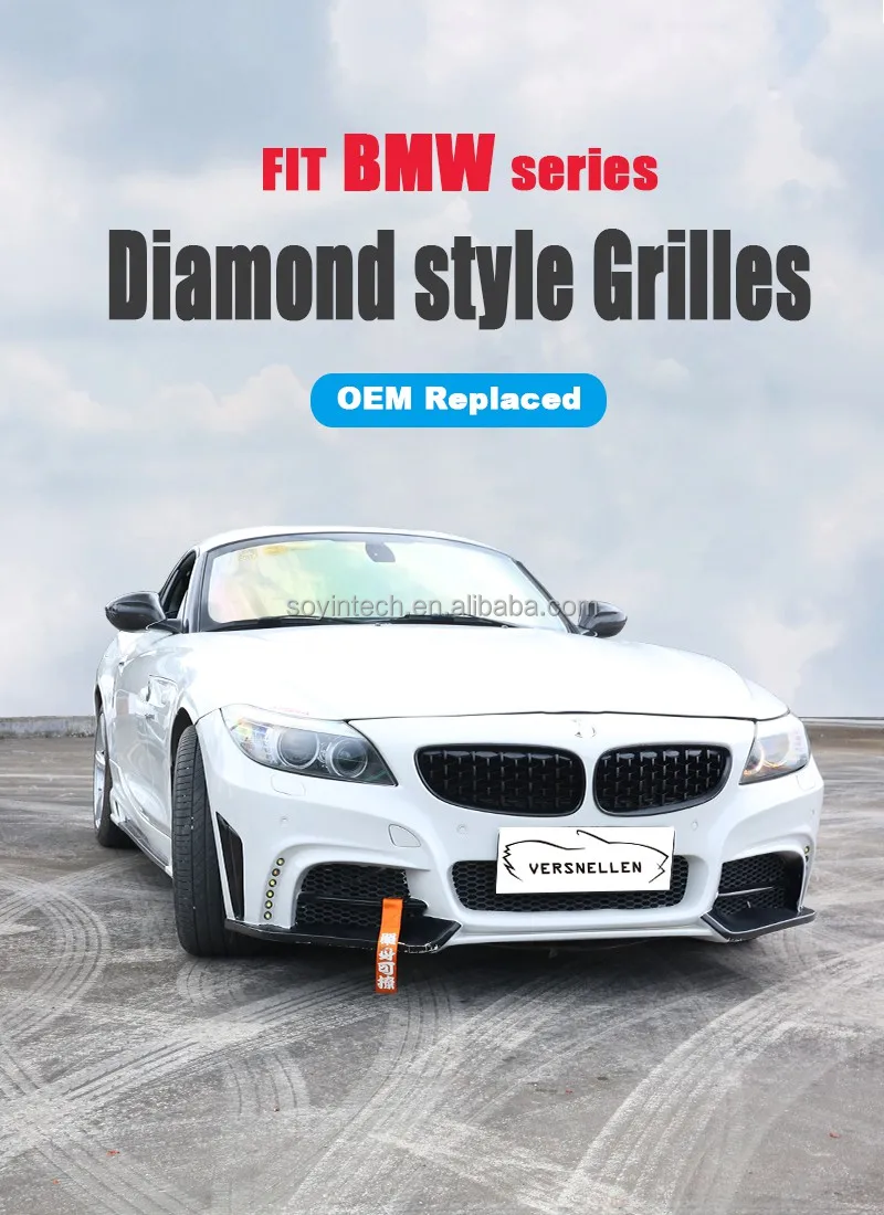 E89 ABS Diamond Style Black Grille for BMW Z4 E89 Auto Parts