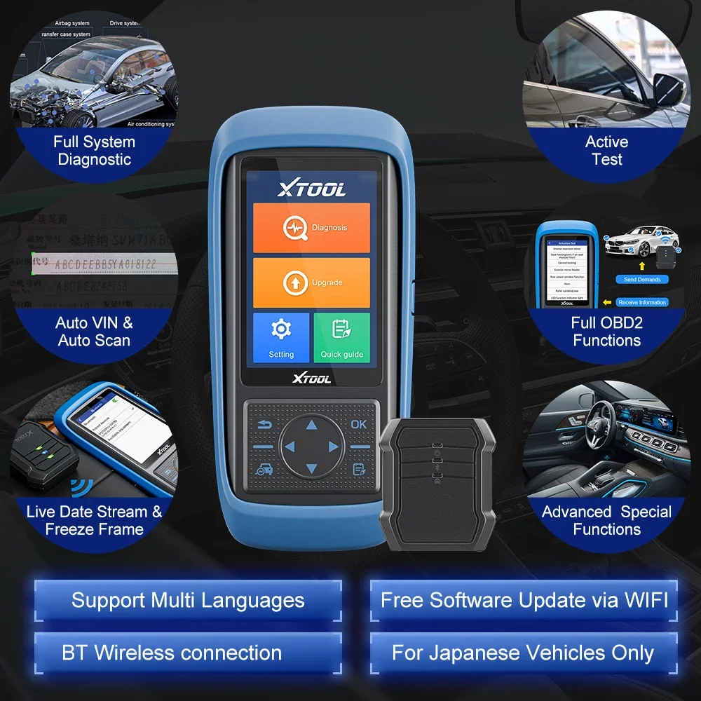 XTOOL PS701 PRO适用于丰田/日产/雷克萨斯PS701 PRO的日本车辆的所有系统诊断工具，带双向控制| Alibaba.com