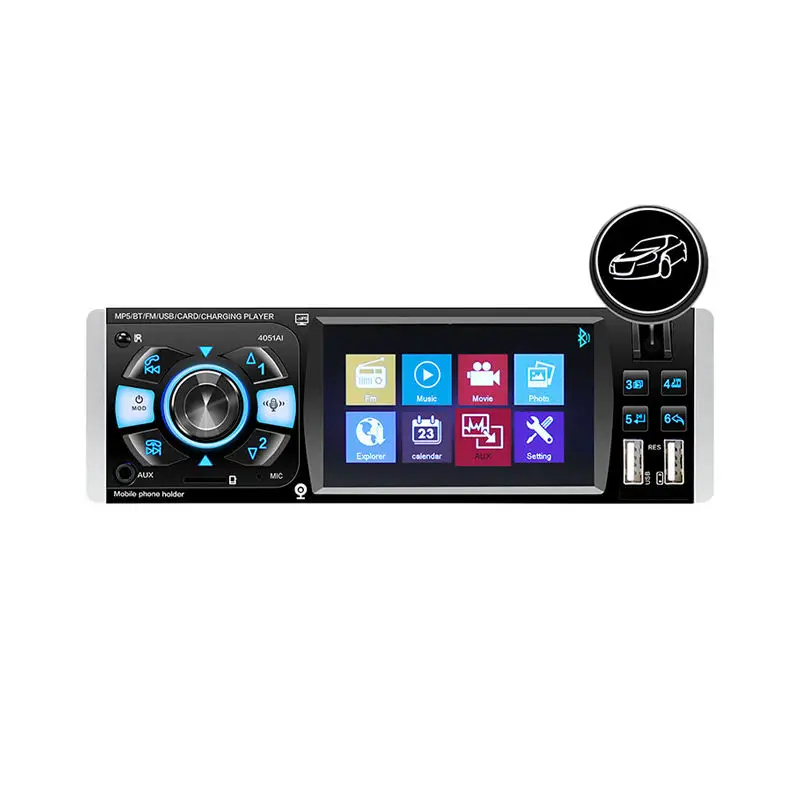 1 Din 4.1inch Mp5 Player Car Radio Direct Spin Button Touch Screen Car ...