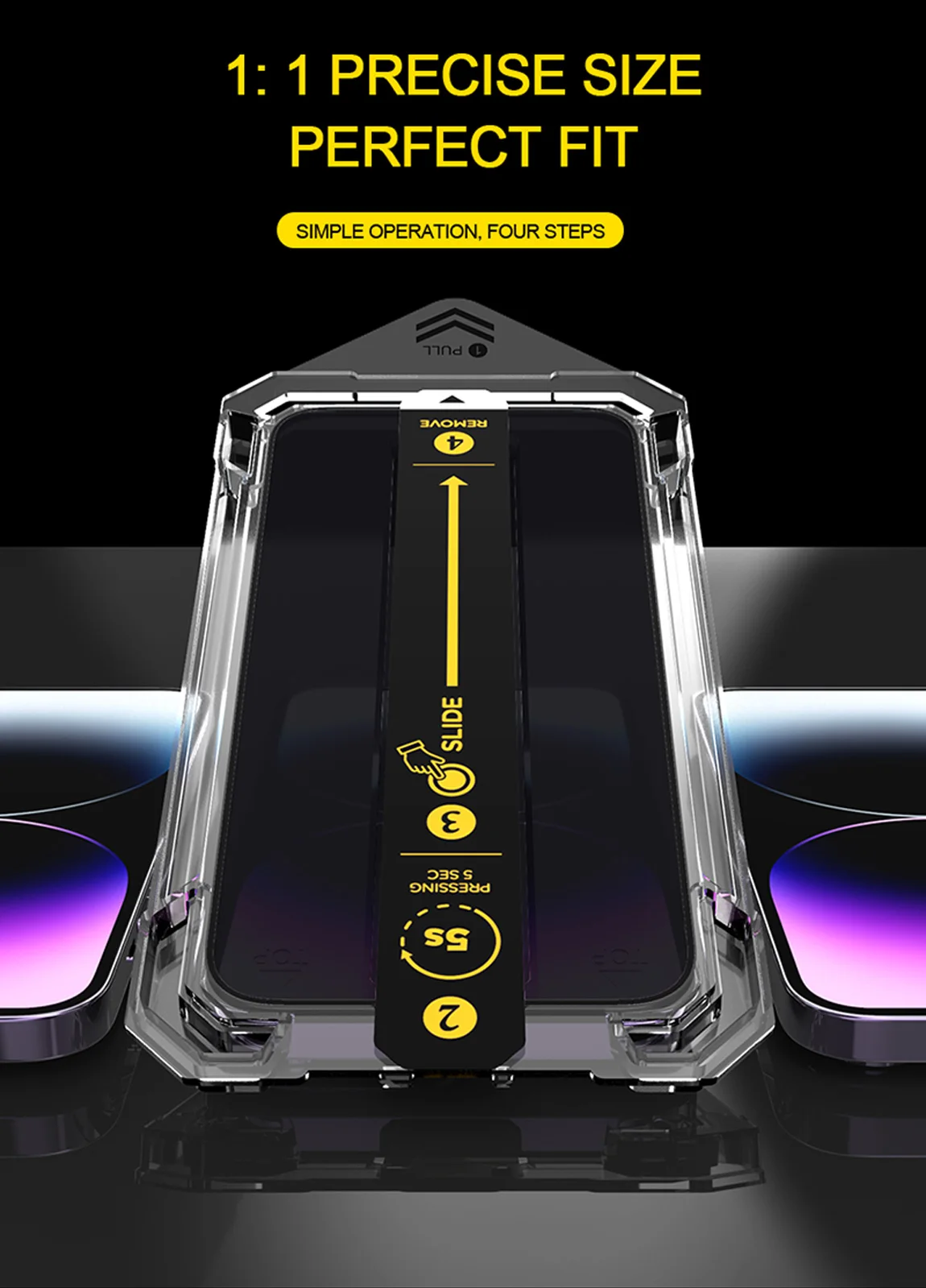 Automatic Alignment Dust Proof Anti Static Auto Kit Tempered Glass ...