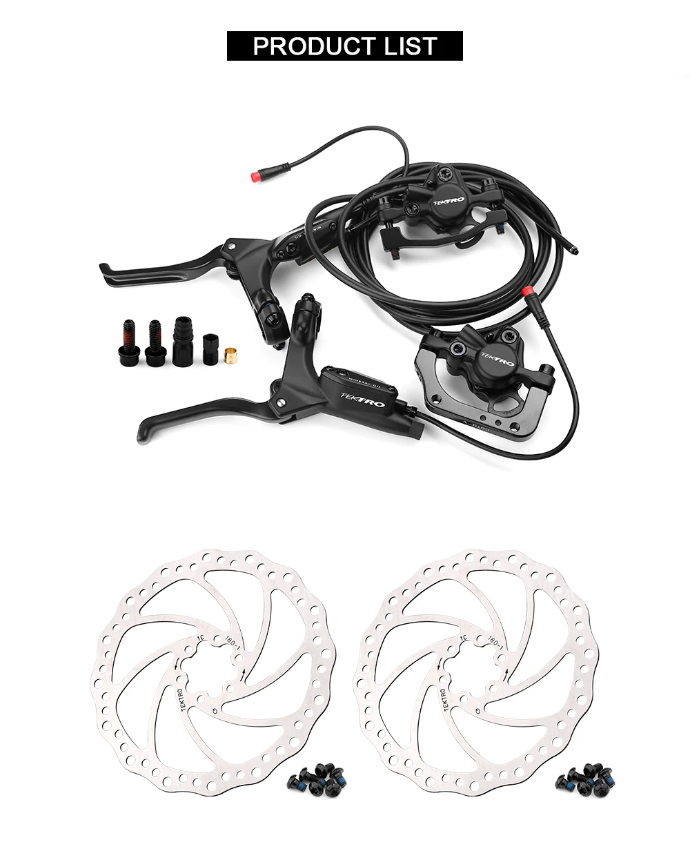 Tektro Hd-e350 Electric Bikes Hydraulic Disc Brake Tricycle 2pistons ...