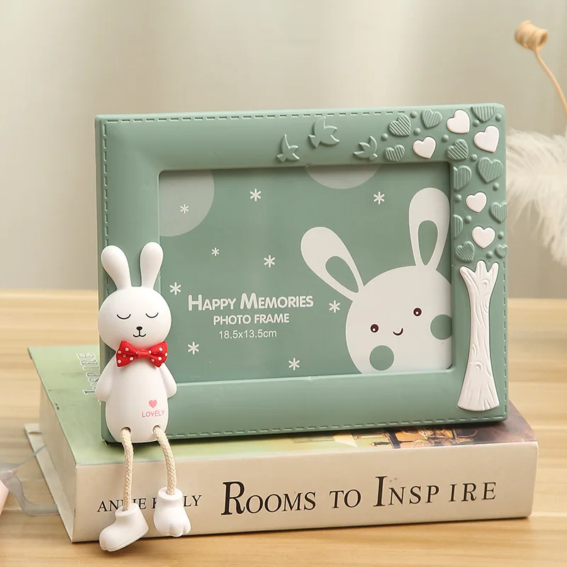 Children's Cartoon Cute Rabbit Photo Frame 7 Inch Simple Photo Frame ...