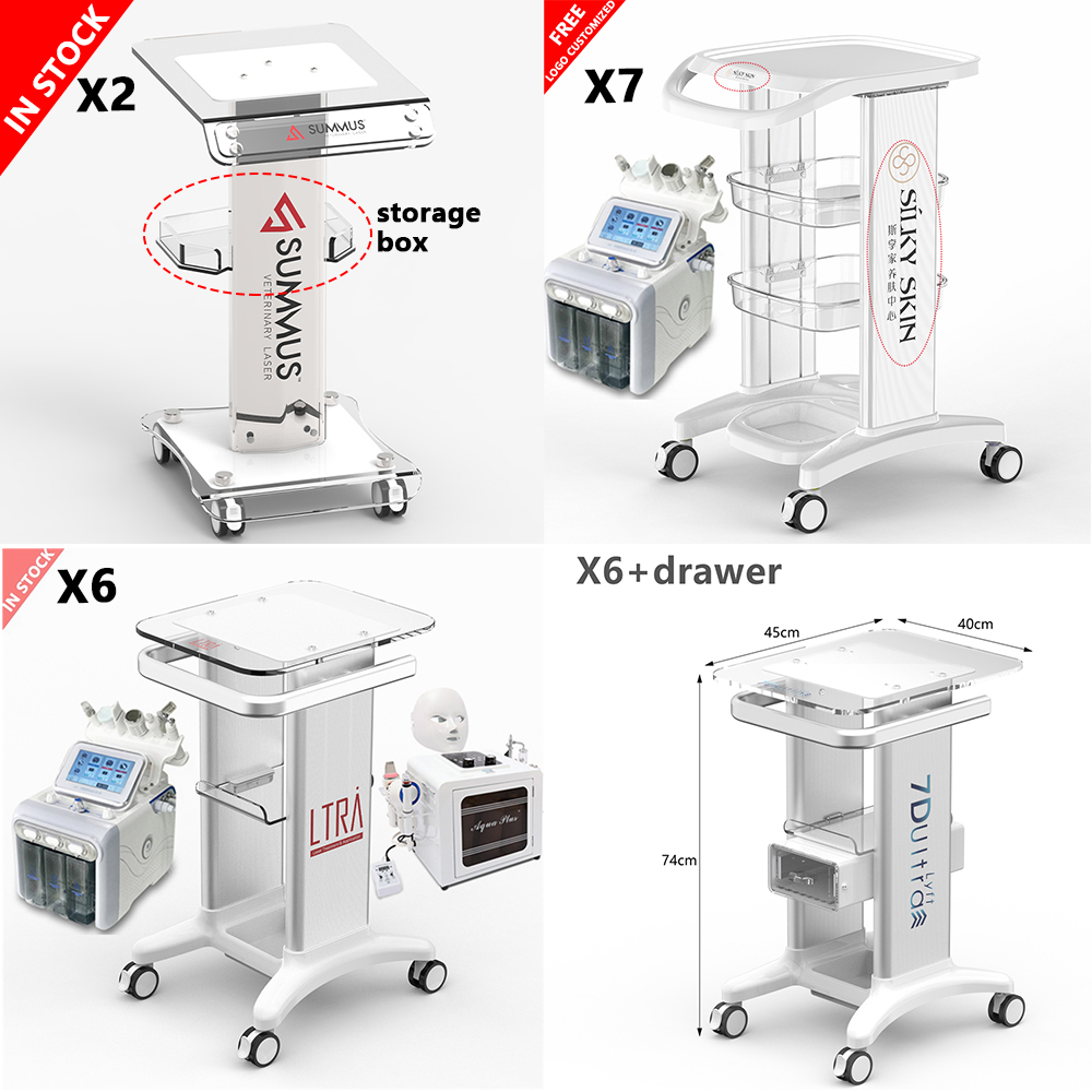 Wholesale Acrylic Trolley Carts Facial Ems Sculpting Machine Trolley ...