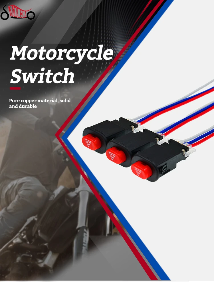 Universal Modified Double Flash Switch Warning Lamp Switch Motorcycle ...