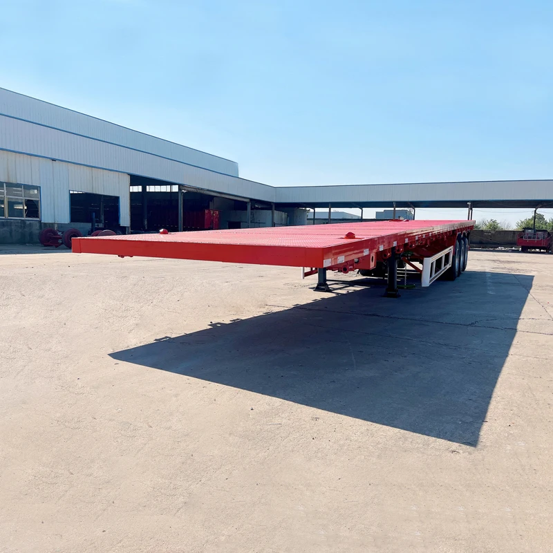 2/3/4 Axles 20FT/40FT/45FT 40tons 60tons Flatbed/Platform Container ...