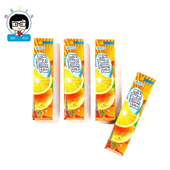 Individually Wrapped Box Packaging Orange Flavored Fruit Flavoured ...