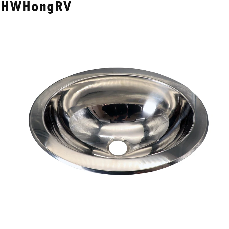Oval Stainless Steel Sink for Campervan - Durable & Versatile