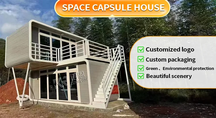 20ft/40ft China Modular Home Apple Pod Space Capsule Cabin Mobile ...