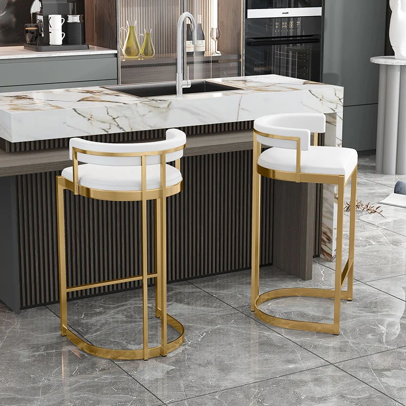 Puruo Modern Luxury Bar Stool - High Chair for Home & Bar