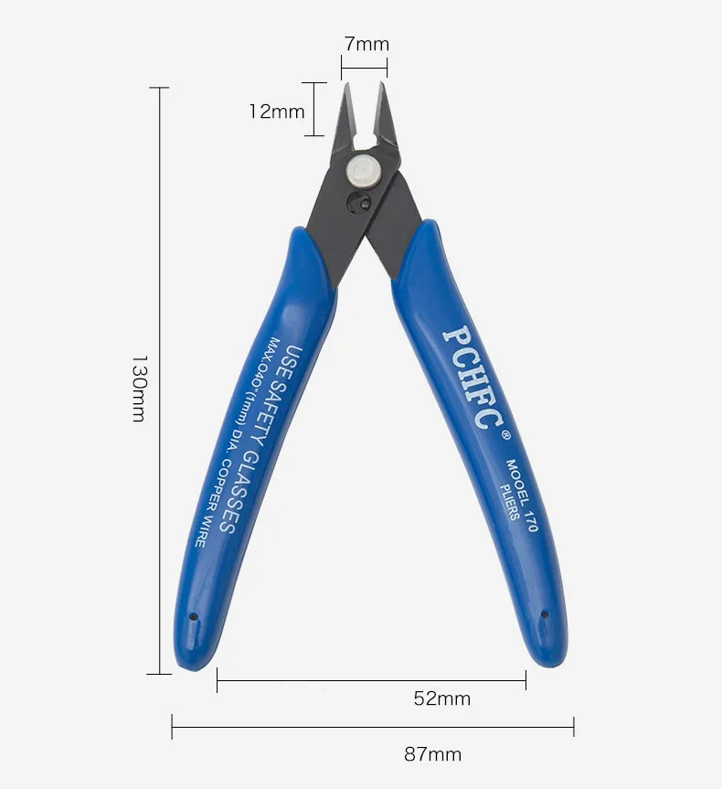 YTH PCHFC 170 5inch Precision Flush Cutter Sharp Side Cutting Pliers ...
