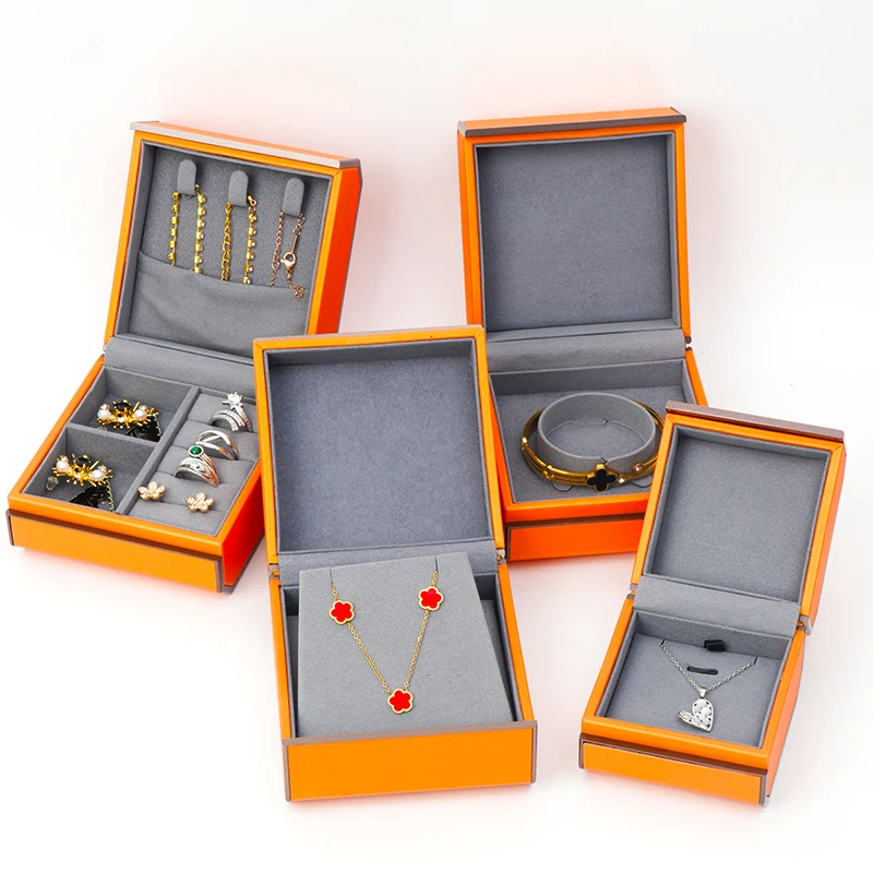 Wholesale Jewelry Boxes Custom Octagonal Pu Leather Colorful Ring ...