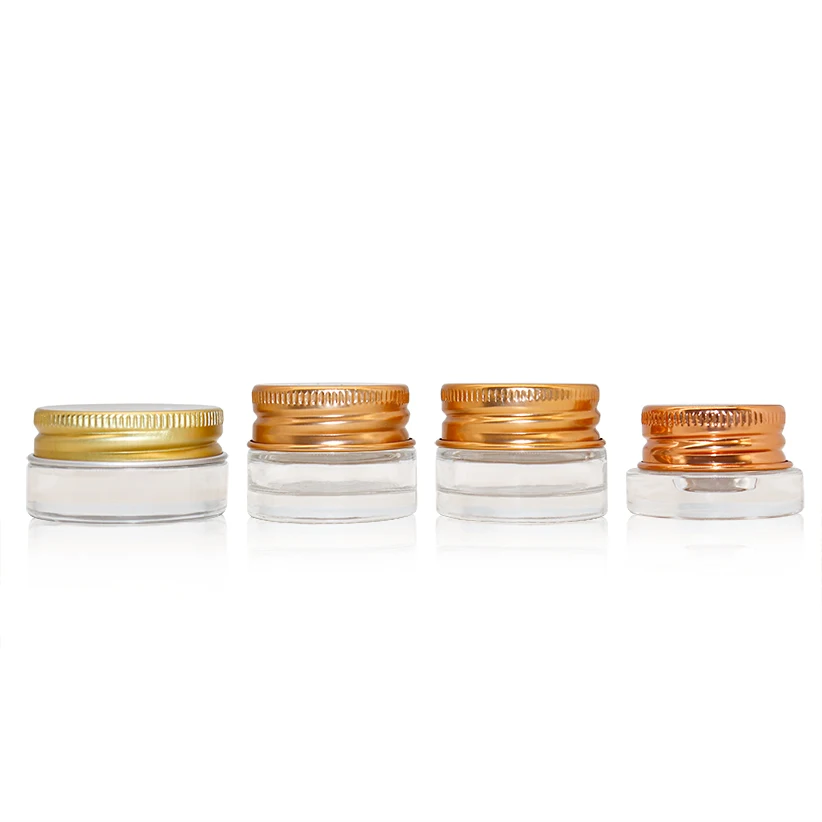 1 Gram Concentrate Container 5ml Clear Round Extract Oil Jars With Lid ...