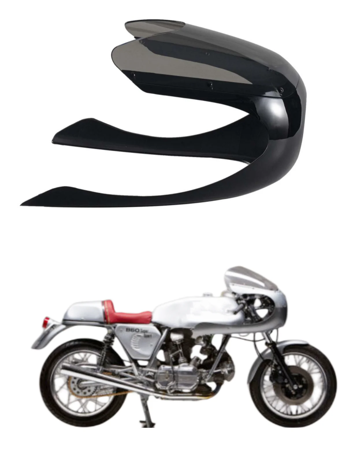 Classic Cafe Racer Front Fairing - Rickman Style Motorcycle Fairing for ...