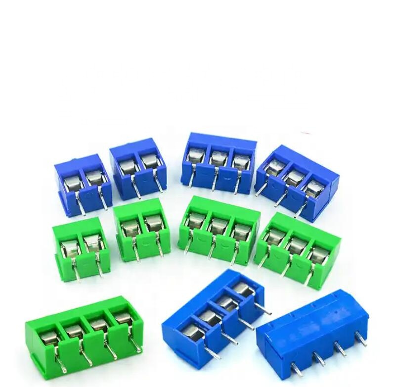 5.08 Blue/green Kf301 Terminal Block 2p/3p/4p Optional 5.0mm Straight ...