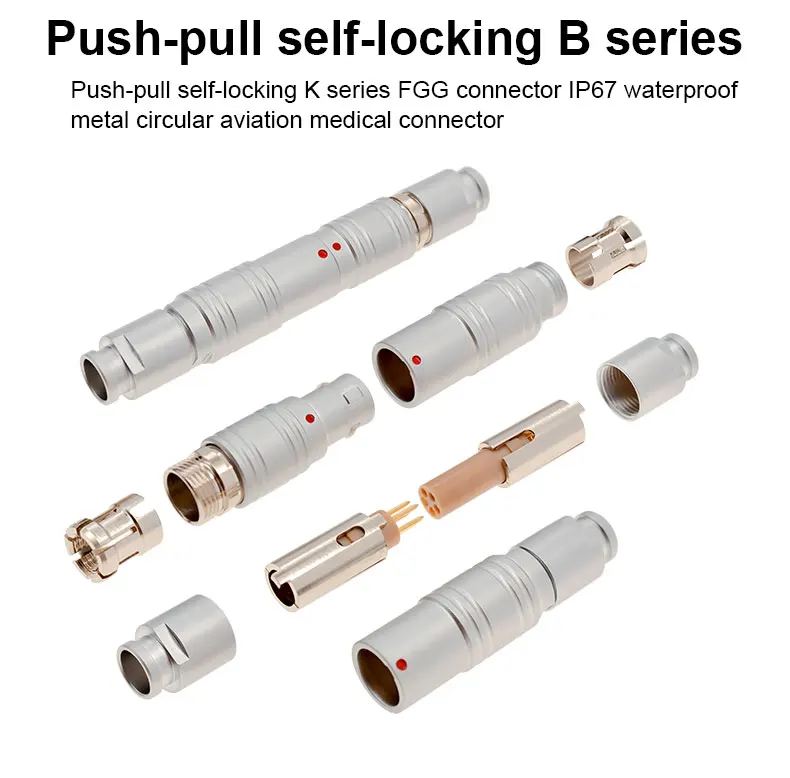 Push Pull Self-locking Aviation Plug And Socket Circular Connector M12 ...