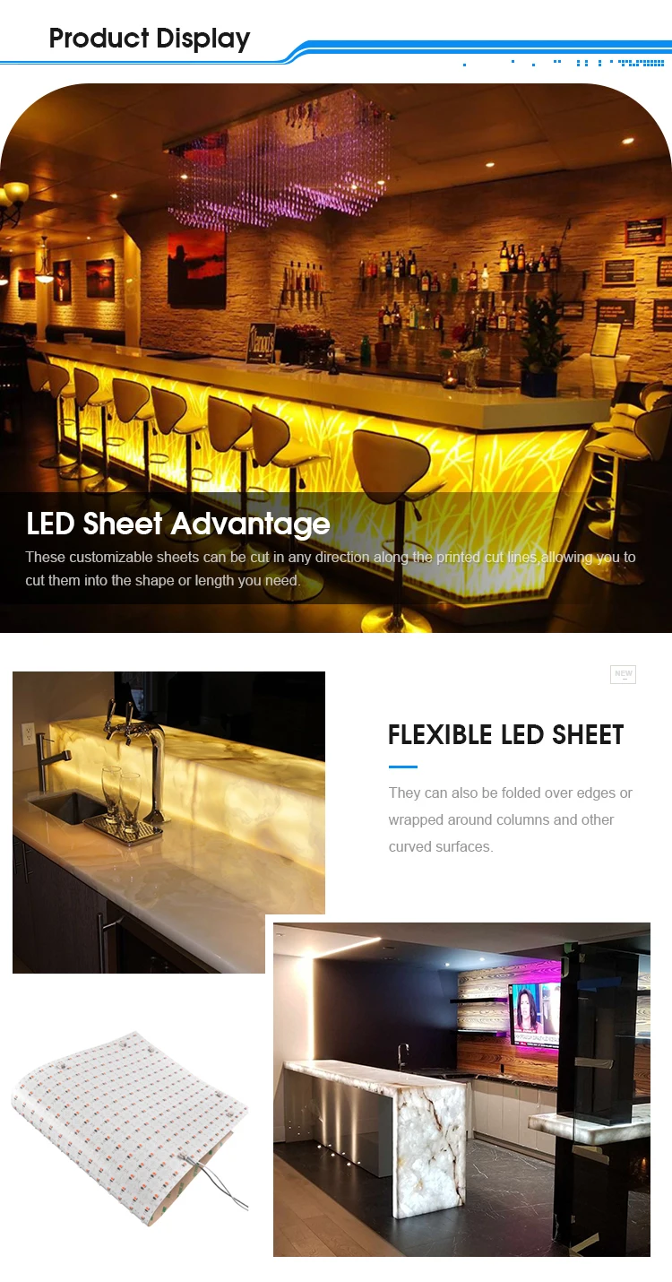 LED Light Sheet for Stone SMD2835 - 420LED 3000K-6500K