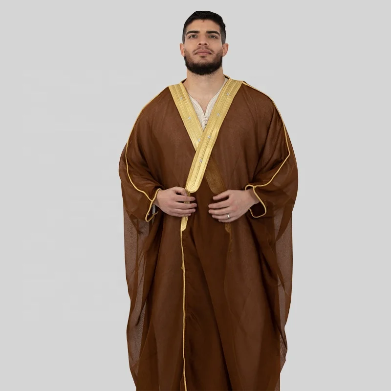 Shop Our Fast Shipping Stock of Saudi Arabic Bisht Abaya for Men