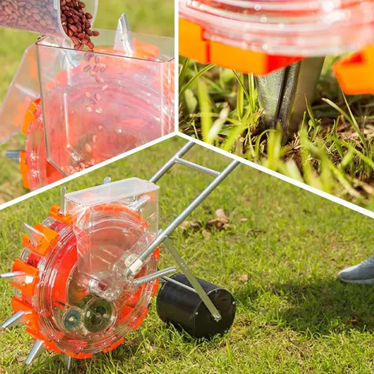 Soja De Grain De Poussée De Main De Machines Agricoles Et Semoir ...