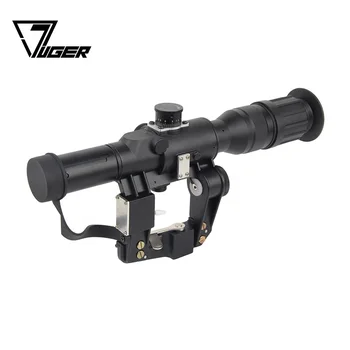 Luger Svd 4x26 Tactical Optical Sight Long Range Red Illuminated Sight Scope With Glass Ranging ...