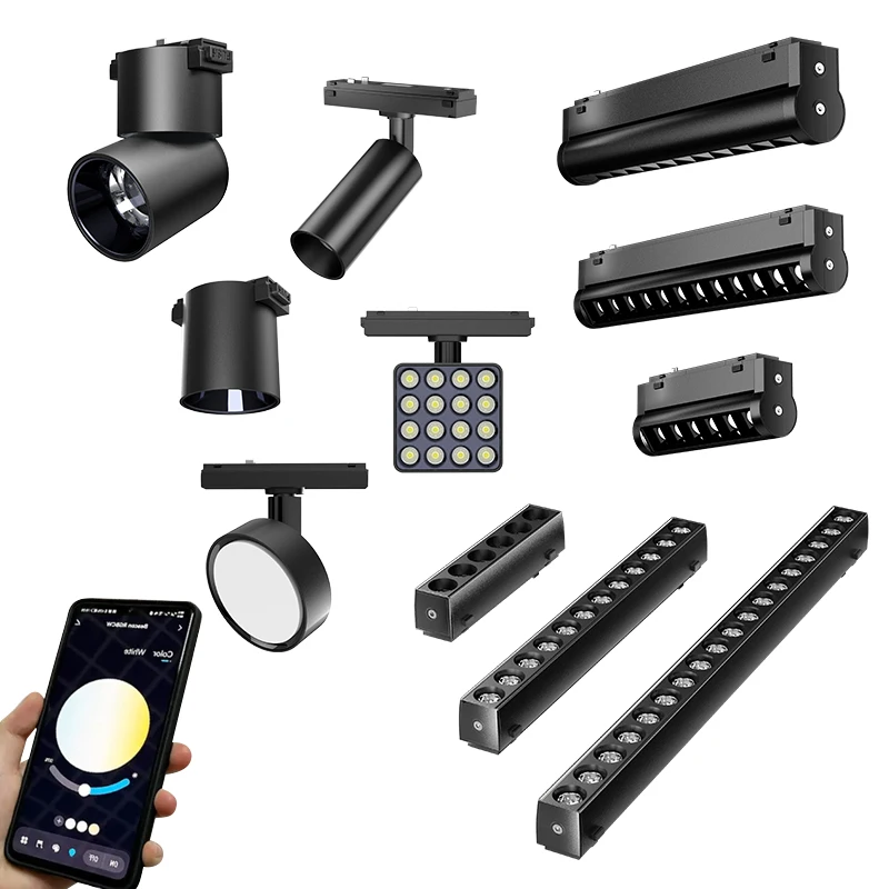 Modern Showroom Light Tuya Magnetic Tracks Lights Cob Ra90 Tracklight ...